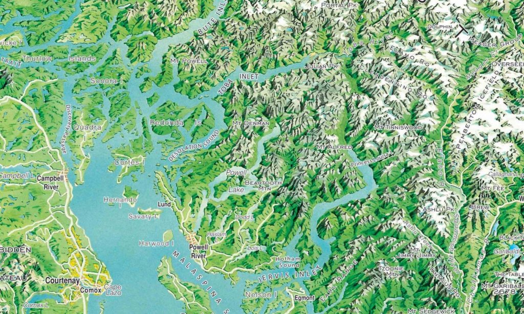 Mountain Cartography - The British Columbia and Western Alberta Panorama